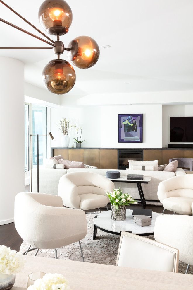 Fairmont Waterfront Condo - Contemporary - Living Room - Vancouver - by ...