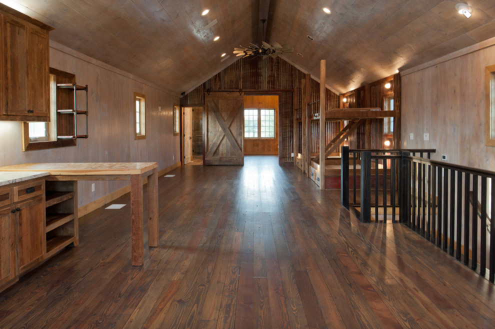 Fairview Barndominium - Rustic - Living Room - Dallas - by John Lively ...