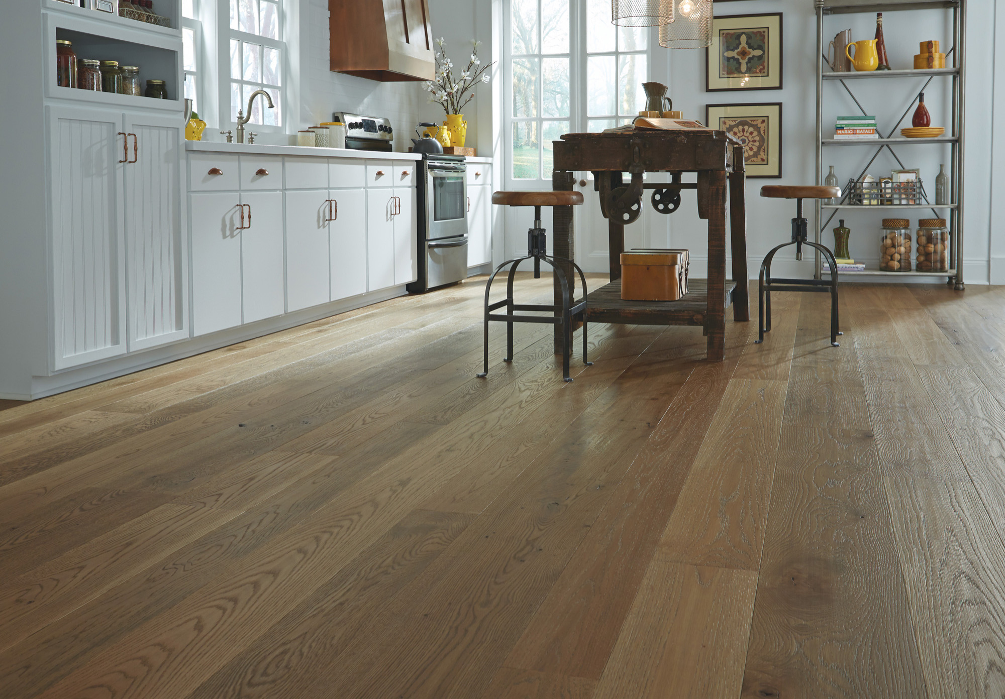 White Distressed Laminate Flooring