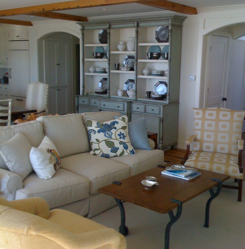 FARMHOUSE Living Room: Seaside Rhode Island - Farmhouse - Living Room ...