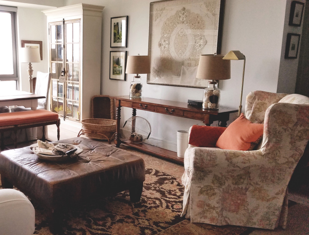 Farmhouse-Style Apartment Re-design - Farmhouse - Living Room - New ...