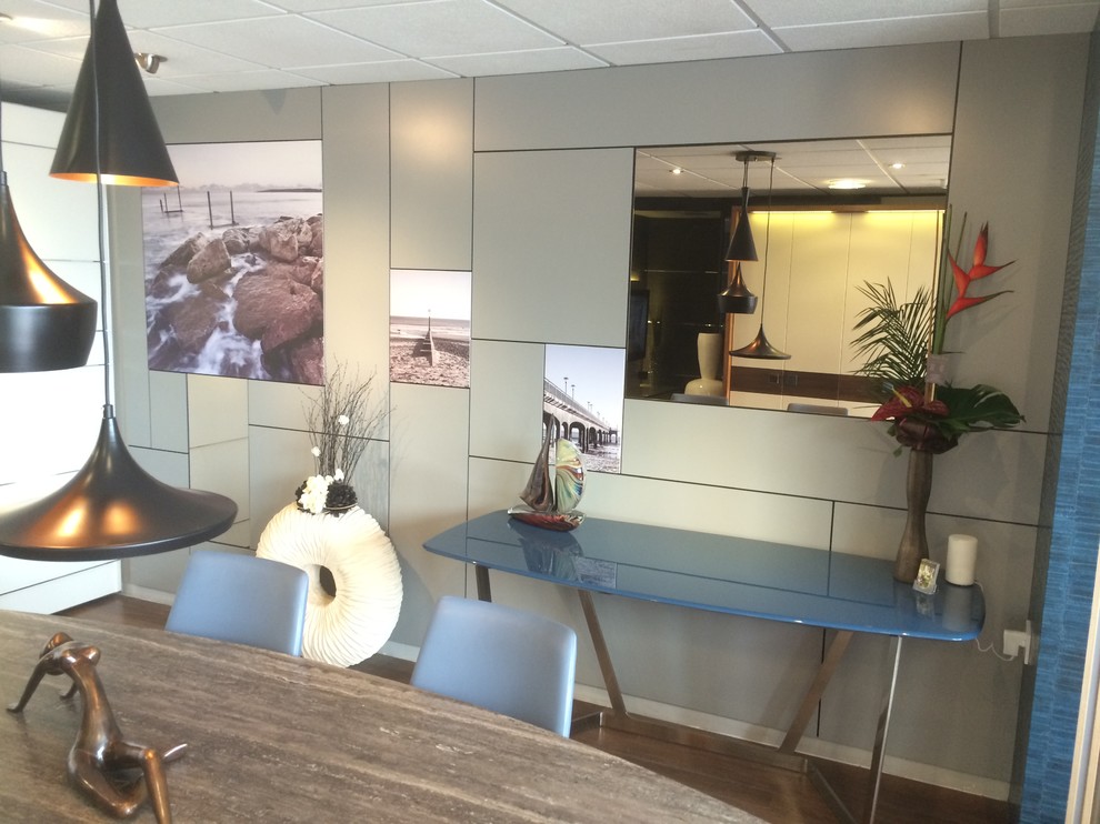 Feature wall paneling - Contemporary - Living Room - Dorset - by Lamco ...