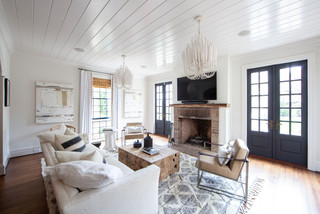 Ferguson Project - Farmhouse - Living Room - Charlotte - by Lucy and ...