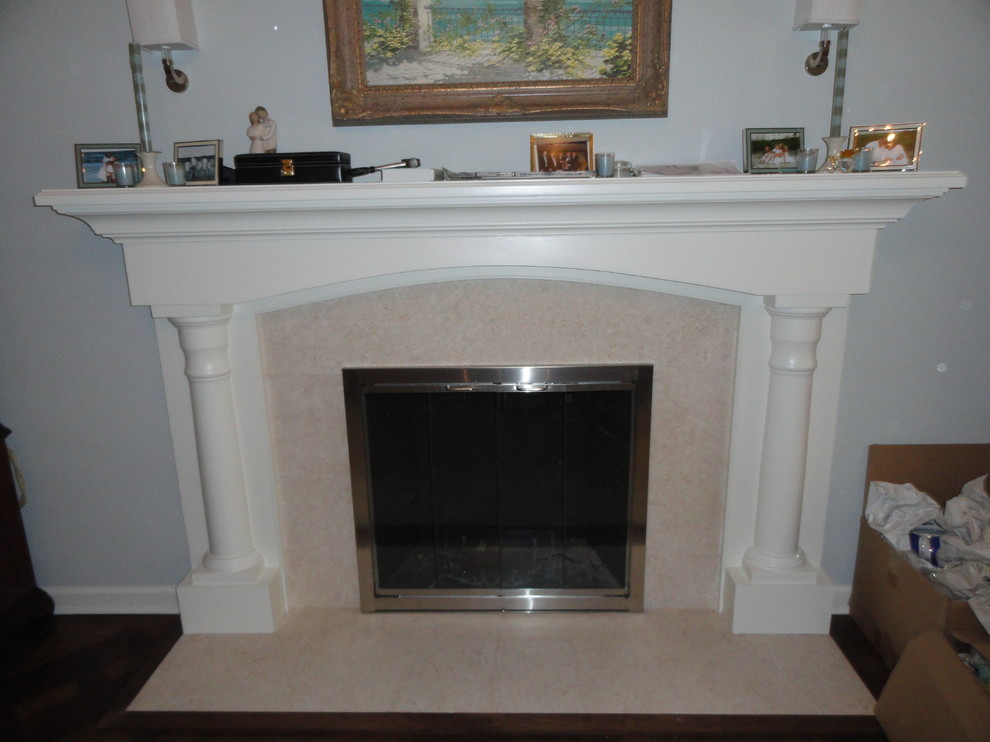 fireplace mantles westport,ct - Clásico - Salón - Bridgeport - de Northstar Building LLC | Houzz