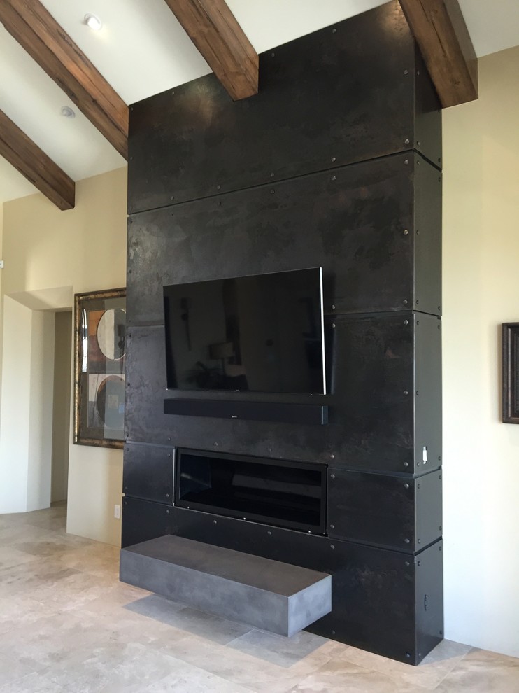 Fireplaces/Cladding - Contemporary - Living Room - Phoenix - by Flux ...