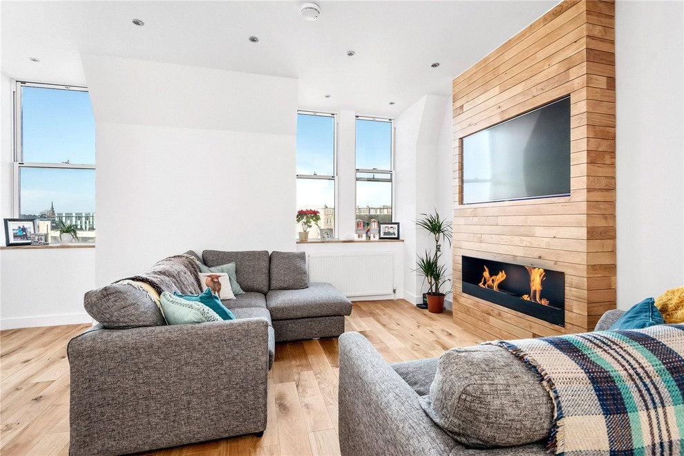 Flat Alterations and Renovation, Leith - Modern - Living Room ...