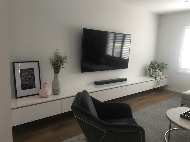 Floating TV Unit - Modern - Living Room - Sydney - by Renomax ...