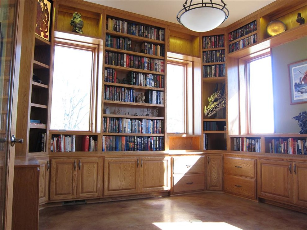 Floor to Ceiling Library - Traditional - Living Room - Milwaukee - by ...