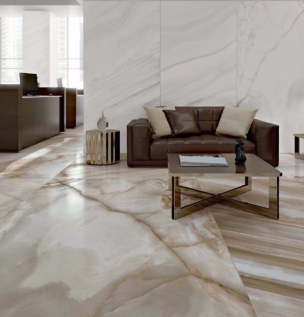 Florim Porcelain Tiles - Contemporary - Living Room - New York - by ...
