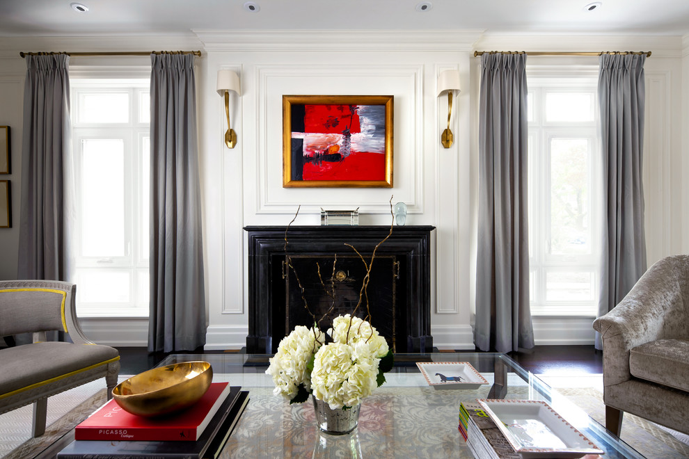 Forest Hill Classic Georgian Reno - Traditional - Living Room - Toronto ...