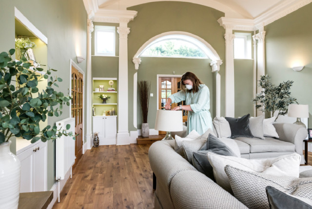 Formal Living Room with High Ceiling and Period Features - Traditional ...