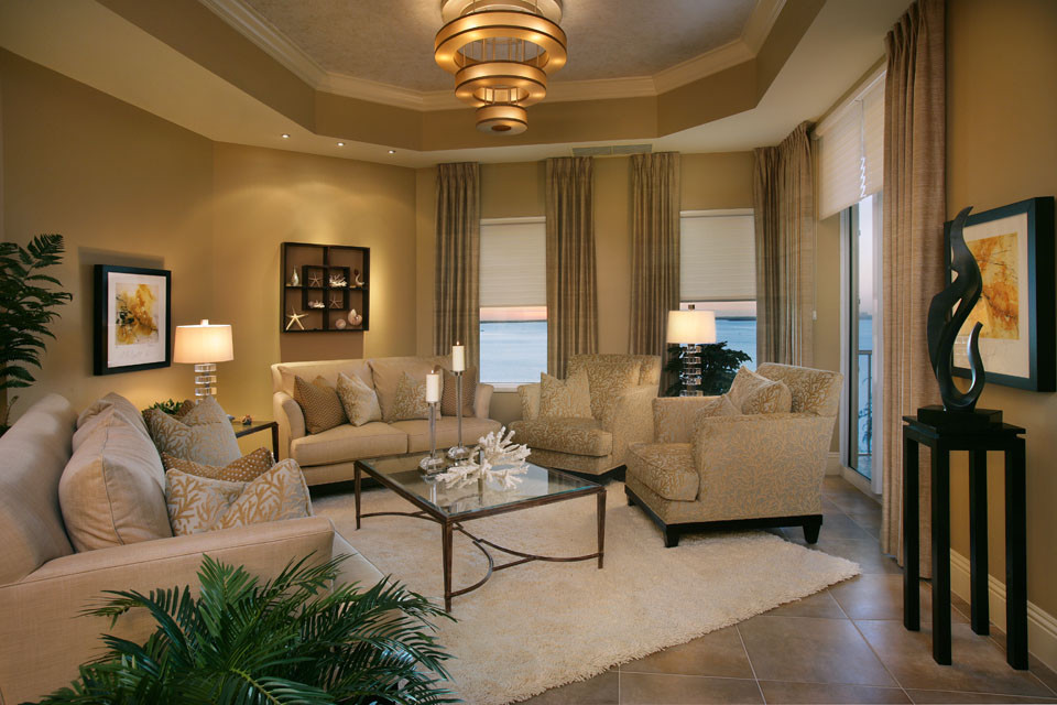 Fort Myers Penthouse - Traditional - Living Room - Miami - by Carrie ...