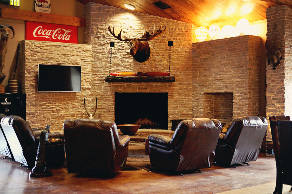 Fortress Cliff Ranch - Rustic - Living Room - Austin - by Cole Stanley ...
