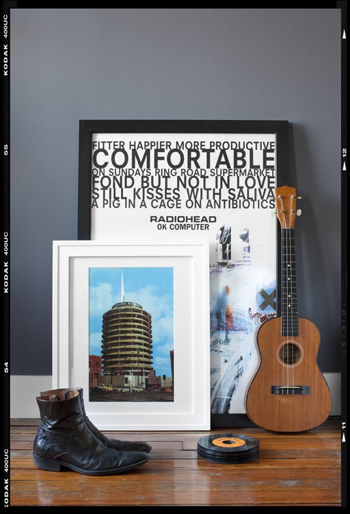 Framed floor posters - Modern - Living Room - Atlanta | Houzz