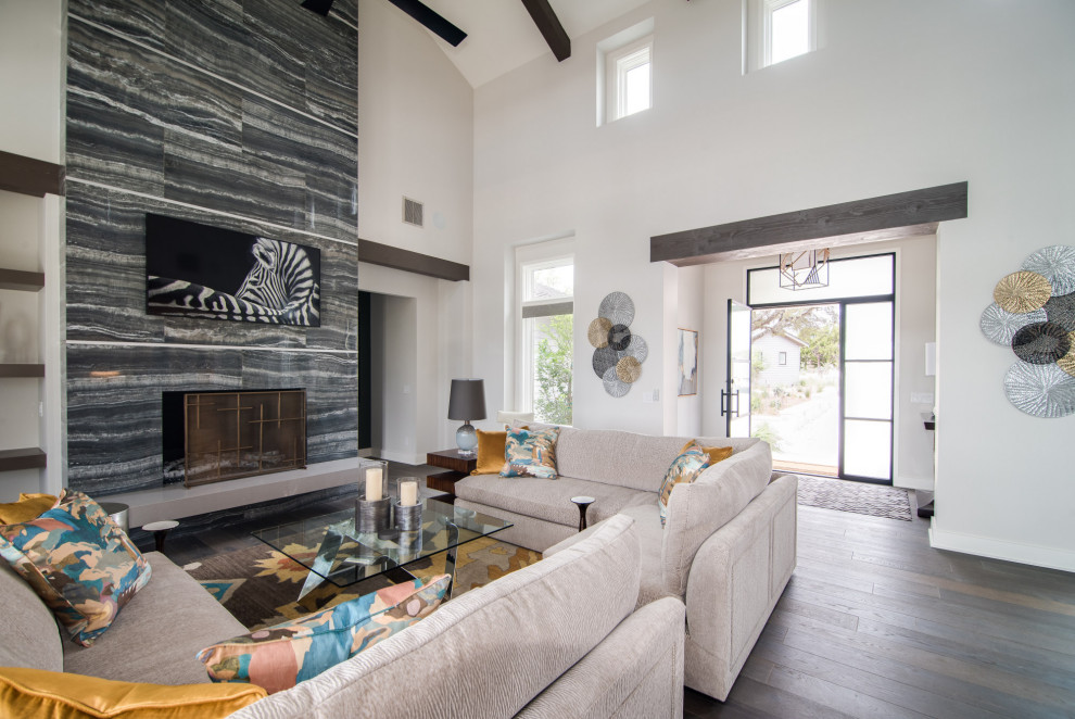 Fredericksburg Transitional - Contemporary - Living Room - Austin - by ...