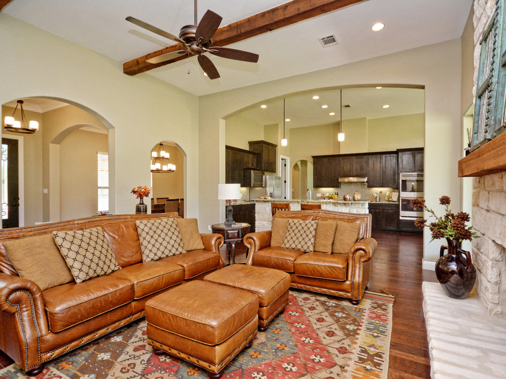 Fredrickson Ranch - Rustic - Living Room - Austin - by TSF Development ...