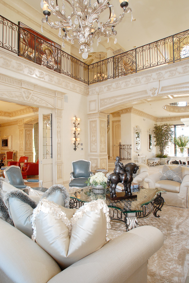 French Chateau - Traditional - Living Room - Los Angeles - by Roy ...