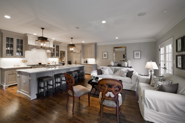 Full Home Remodel: Fifty Shades of Gray - Eclectic - Living Room ...