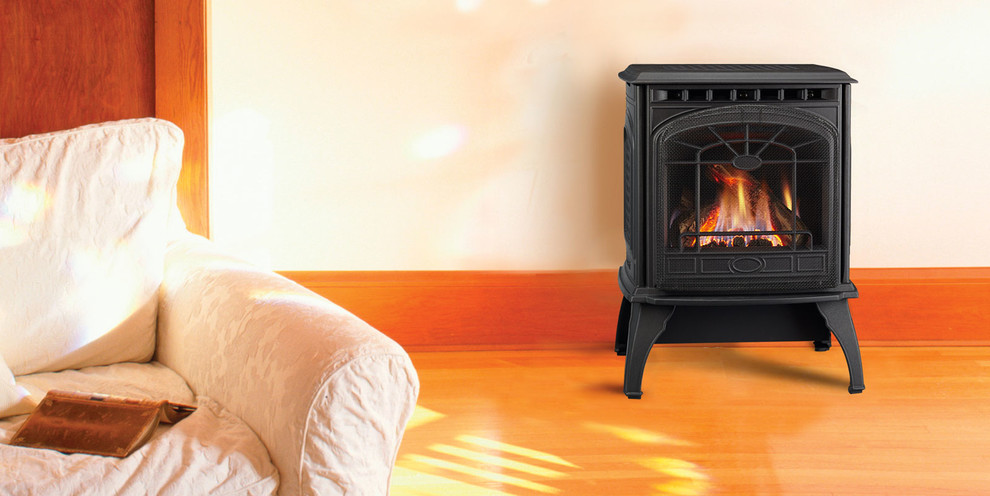 Garnet Gas Stove - Contemporary - Living Room - Seattle - by Quadra ...