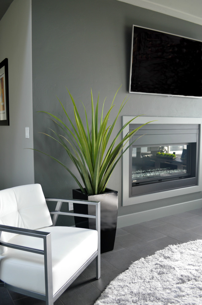 Gig Harbor Waterfront Home - Contemporary - Living Room - Seattle - by ...