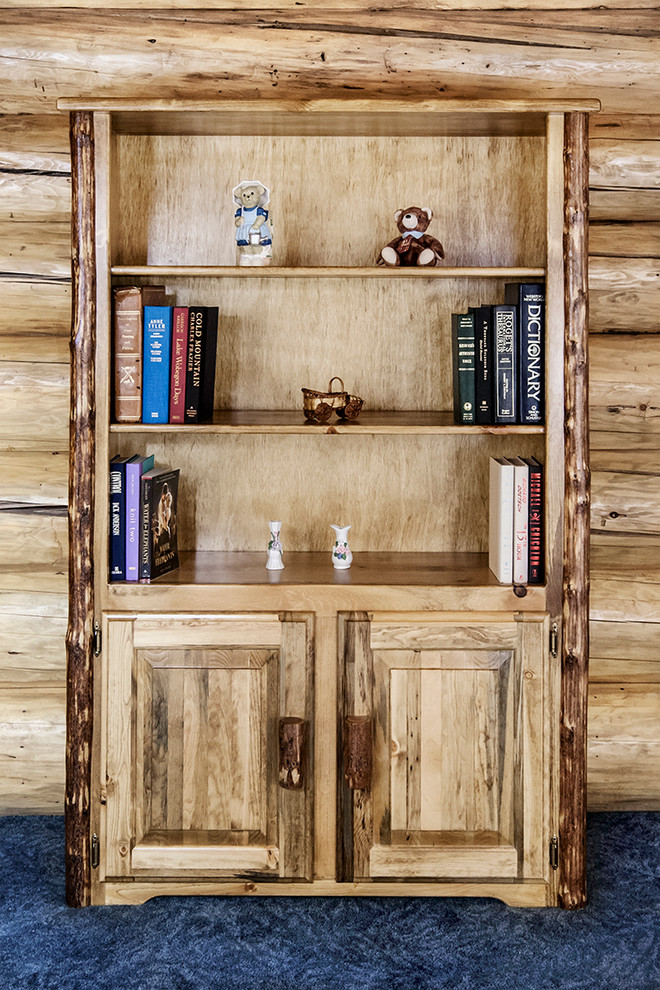 Glacier Country Collection Bookcase with Storage - Rustic - Living Room ...