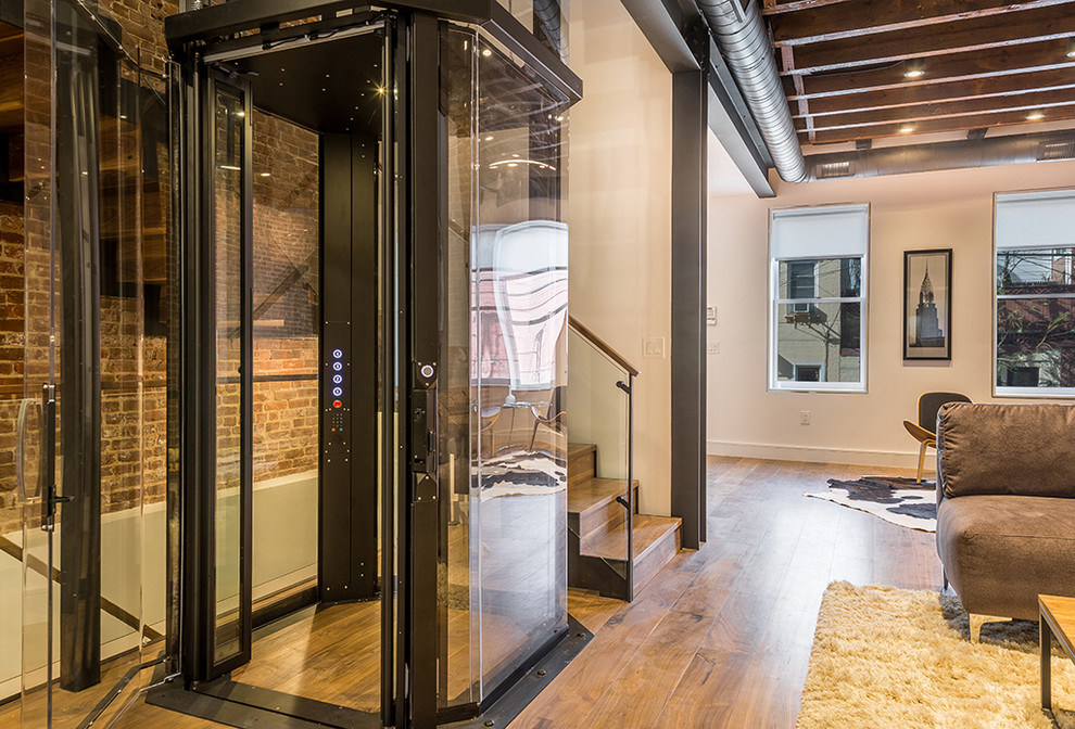 Glass Elevator - Contemporary - Living Room - New York - by Dixon Projects