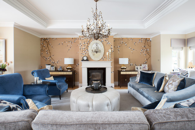 Glorious Surrey Mansion - Transitional - Living Room - Surrey - by ...