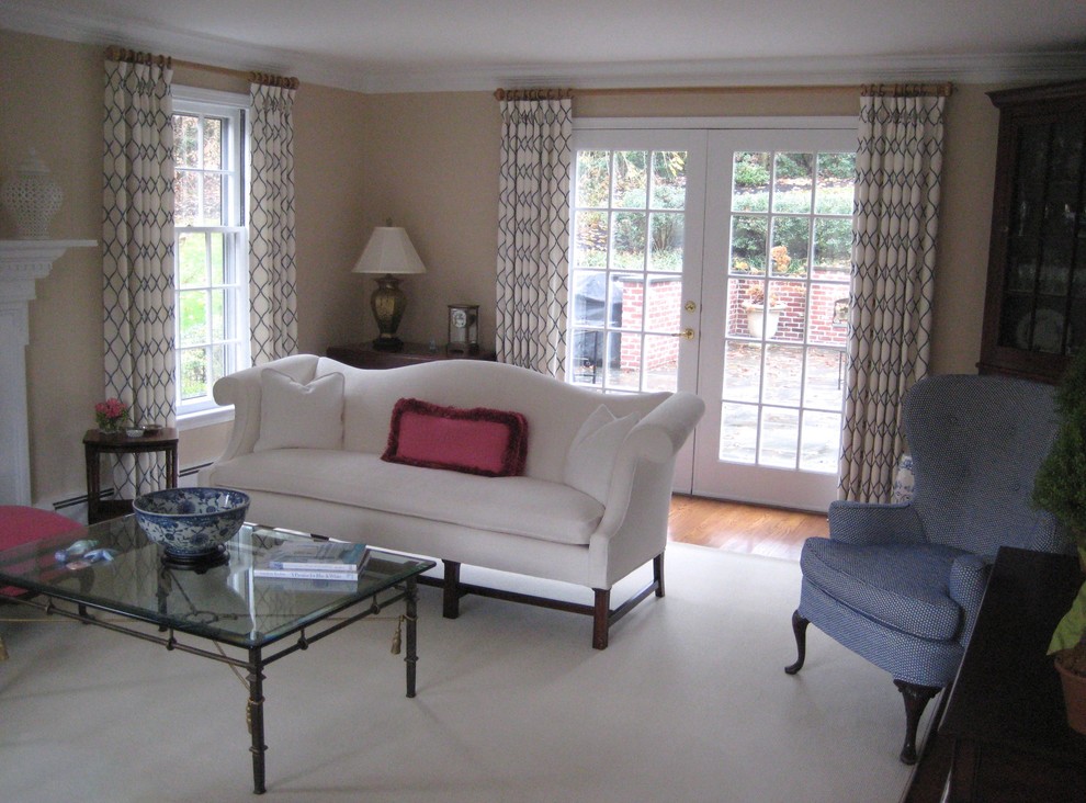 Goblet Pleated Drapery Panels - Transitional - Living Room ...