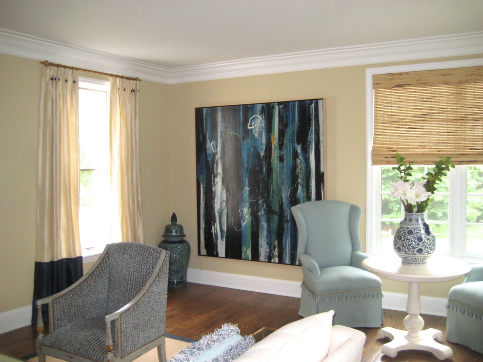 Goblet Pleated Drapery Panels - Traditional - Living Room ...