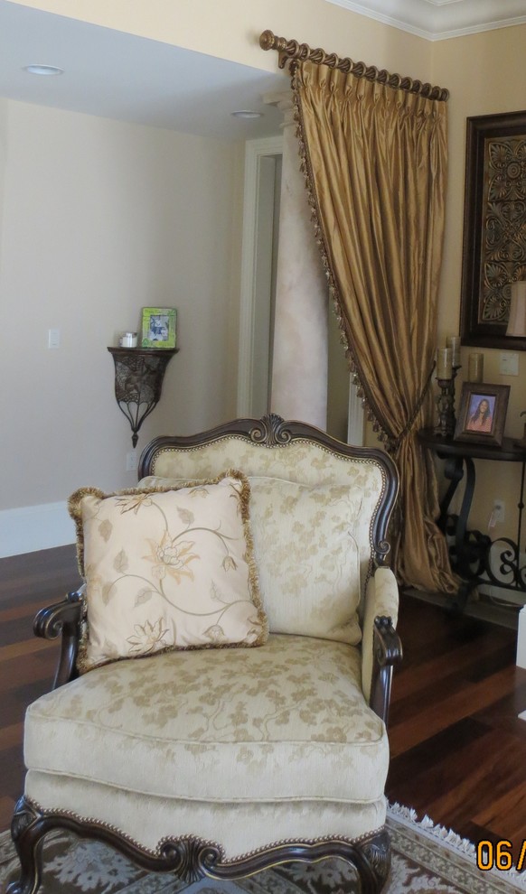 Goblet pleated drapes - Traditional - Living Room - Boston - by Custom ...
