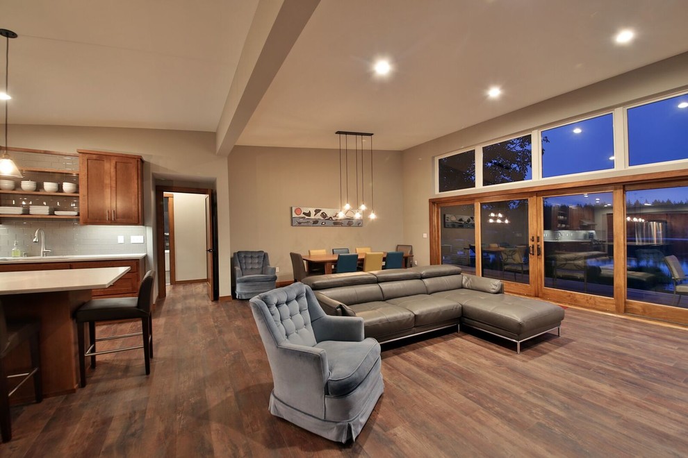 Goss Lake - Custom Home - Modern - Living Room - Seattle - by Boren ...