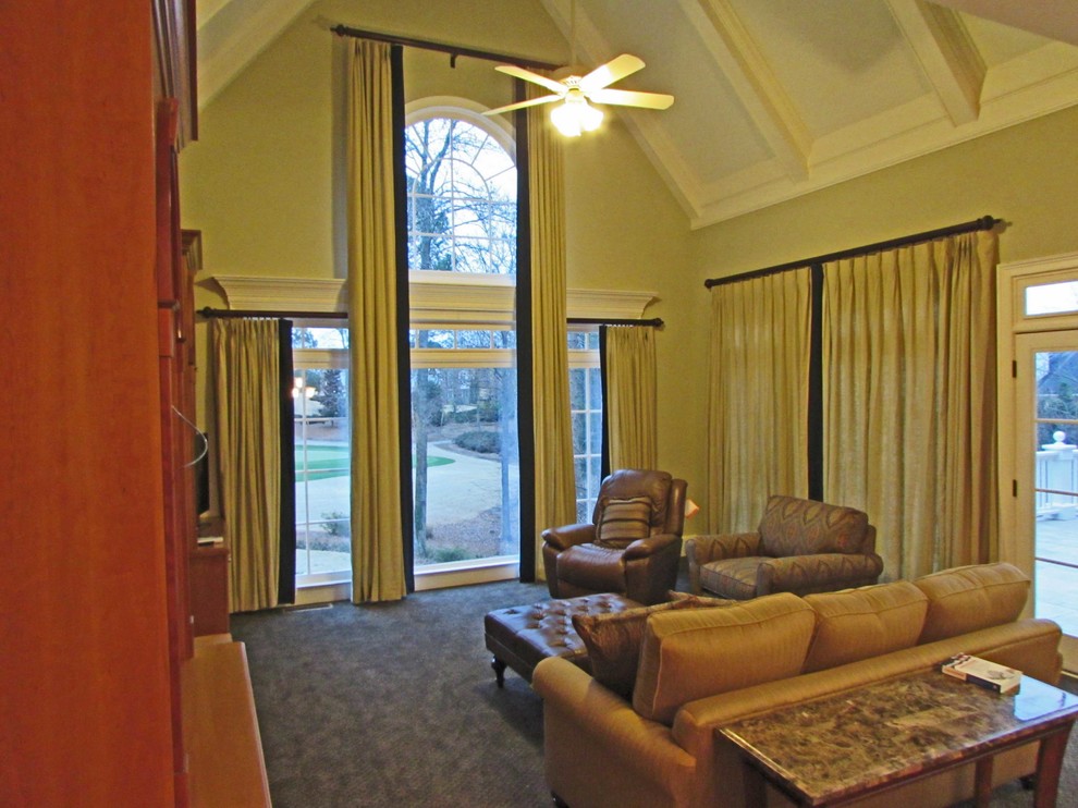 Grand drapery - Transitional - Living Room - Atlanta - by Window ...