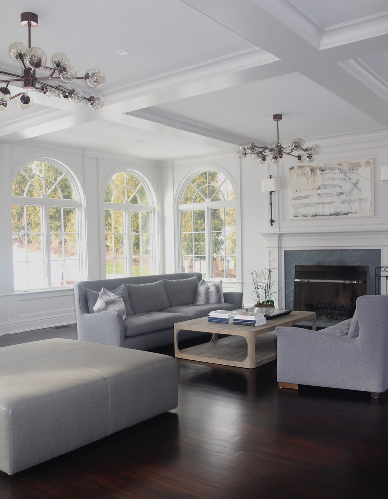 Grand Great Room - Transitional - Living Room - New York - by Courtney ...