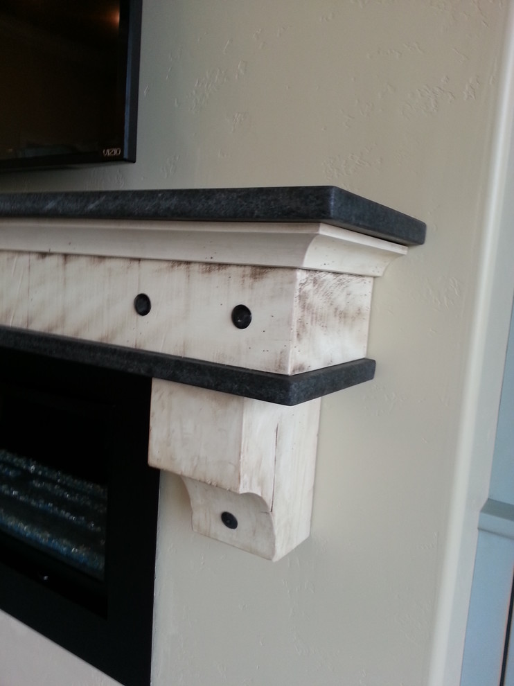 Great Room Fireplace & Built-In - Traditional - Living Room - Other ...