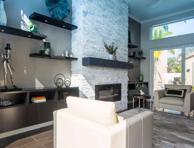 Great Room Redesign - Classique Chic - Salon - Miami - par Adaptive ...