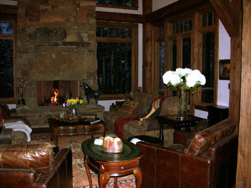 Yellowstone Club Lodge Stone Fireplace On The Block: The Yellowstone