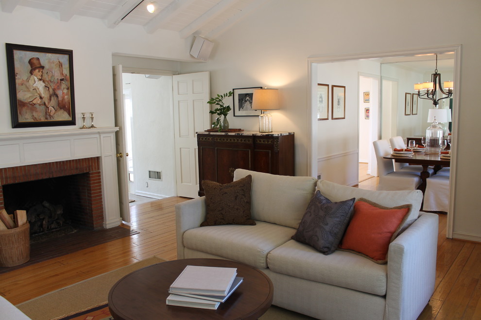 Great Room with Pottery Barn Style - Traditional - Living Room - Los ...