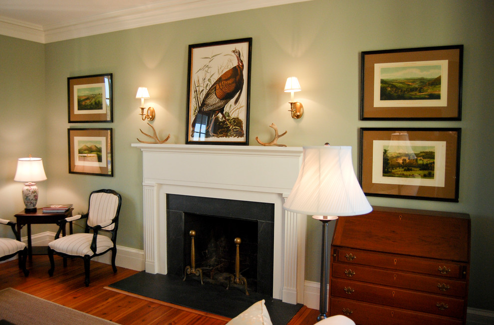 Greek Revival Farm House - Farmhouse - Living Room - Other - by Custom ...