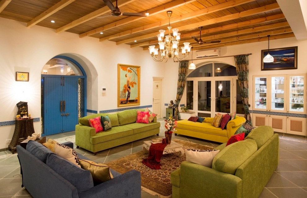 Greek Style Villa - Moderne - Salon - Pune - par FORESIGHT CREATORS. | Houzz