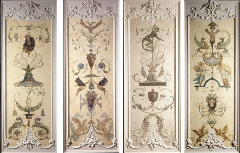 Grotesque Panels - Eclectic - Living Room - New York - by Anne Harris ...