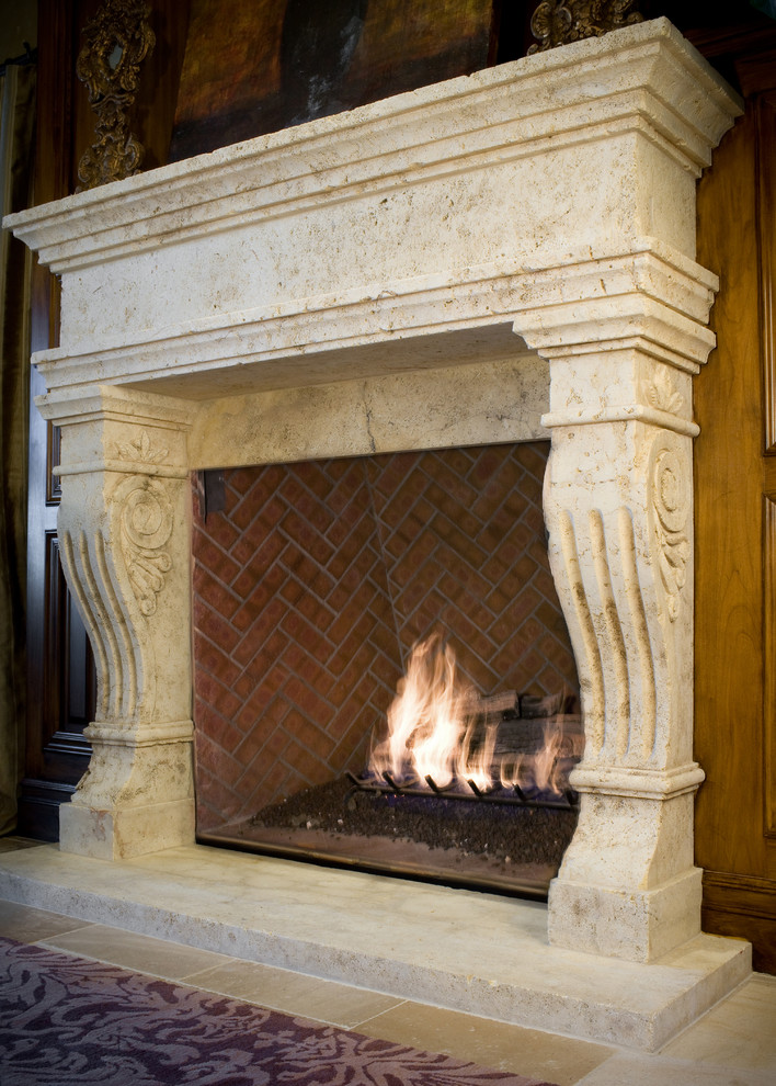 Hand Carved Fireplaces - Mediterranean - Living Room - New York - by ...