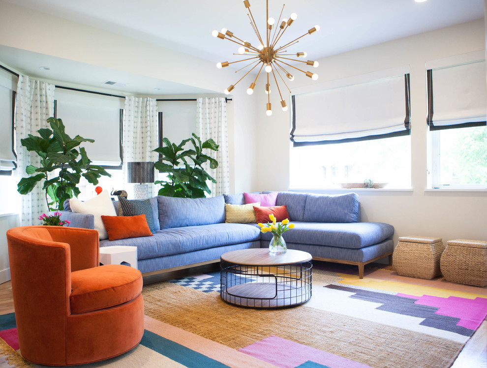 Happy Modern Family Home - Eclectic - Living Room - Denver - by Kate ...