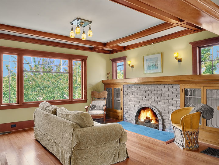 Haver House - Craftsman - Living Room - Seattle - by Bakstad Construction | Houzz