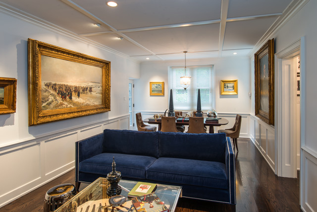 Haverford Gatehouse Renovation - Traditional - Living Room ...