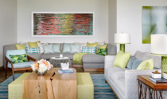 Hawaii Retreat - Beach Style - Living Room - Hawaii - by Kelly Hohla ...