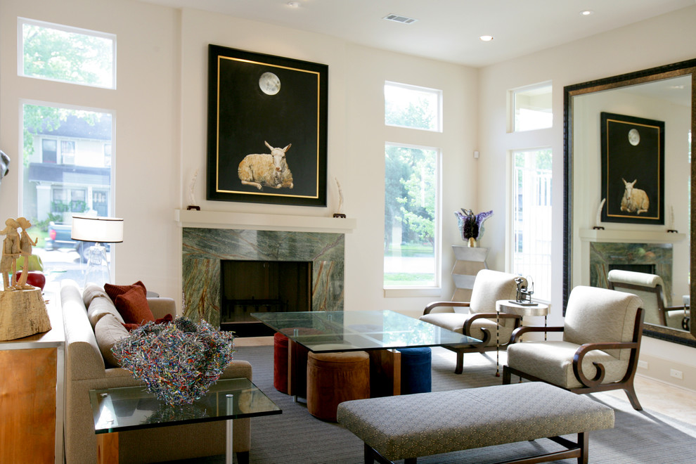 Heights Modern - Modern - Living Room - Houston - by Brickmoon Design ...