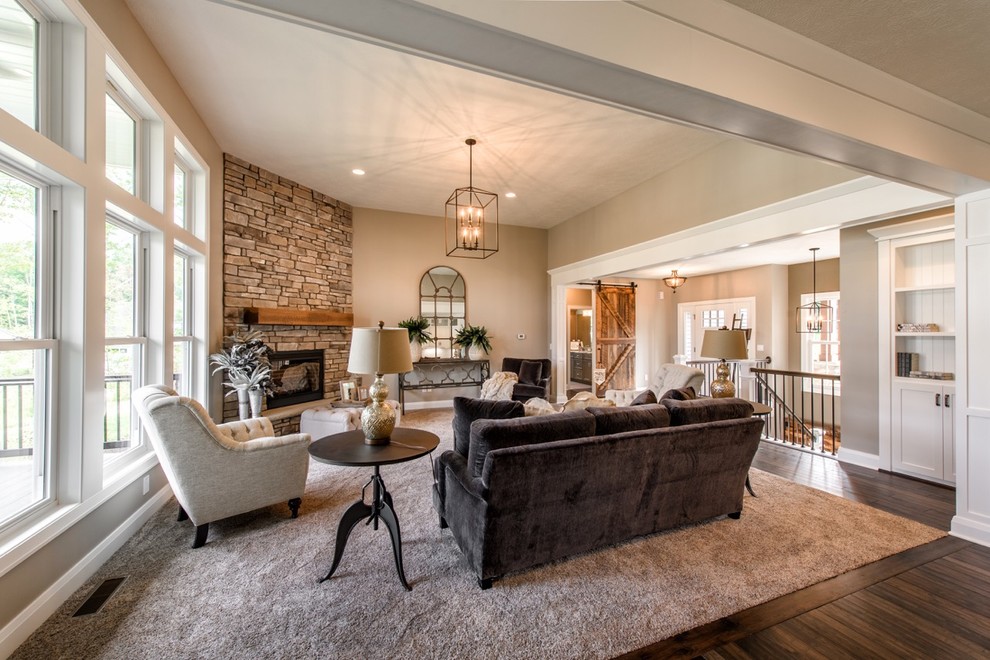 Helen Scott Custom Builders, Inc. Model Home - Craftsman - Living Room ...