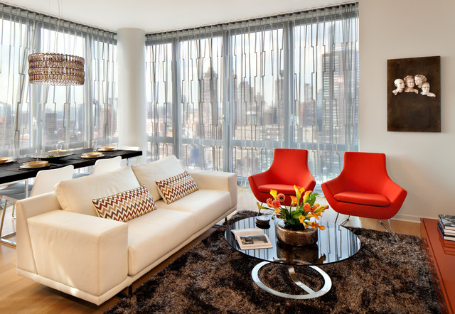 Hell's Kitchen - Contemporary - Living Room - New York - by Noha Hassan ...