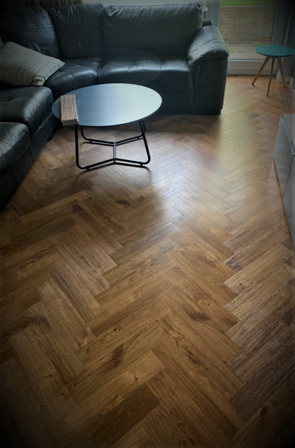 Herringbone in the home - Modern - Living Room - Hertfordshire - by ...