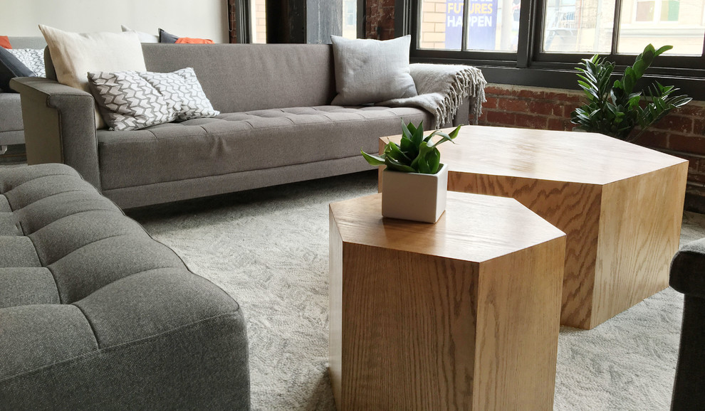 Hexagon Modular Geometric Hive Table - Midcentury - Living Room ...